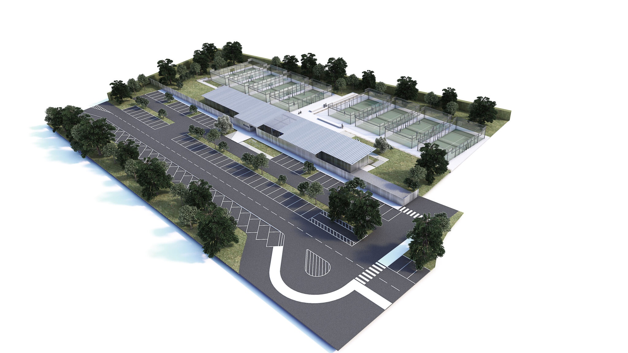 Ejercicio de diseño de un club de pádel. - Balcells Arquitectes